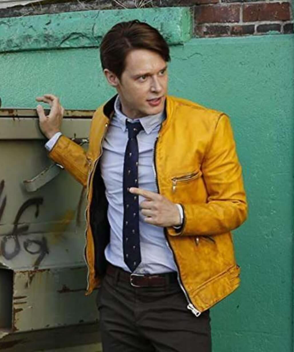 Dirk Gently Holistic Detective Leather Jacket - USA Leather Factory