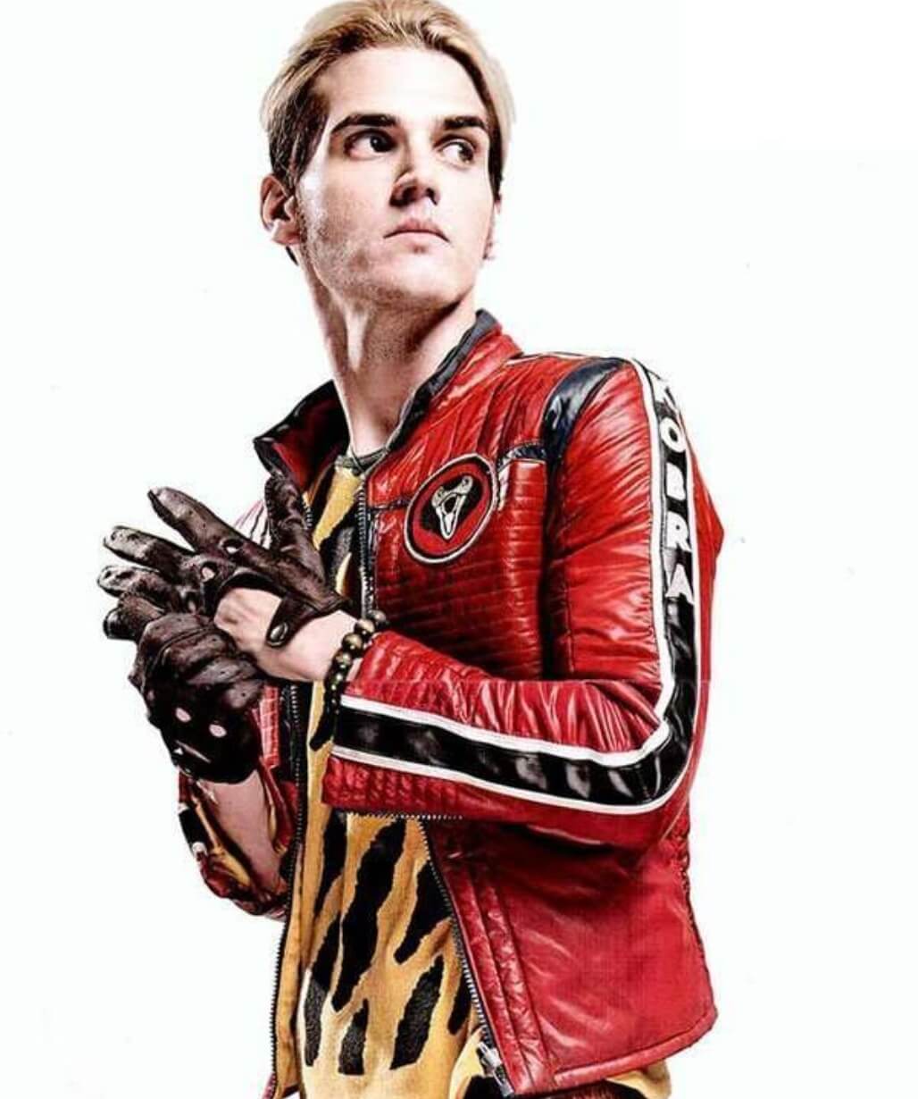 Kobra Kid Mikey Way Red Jacket - USA Leather Factory