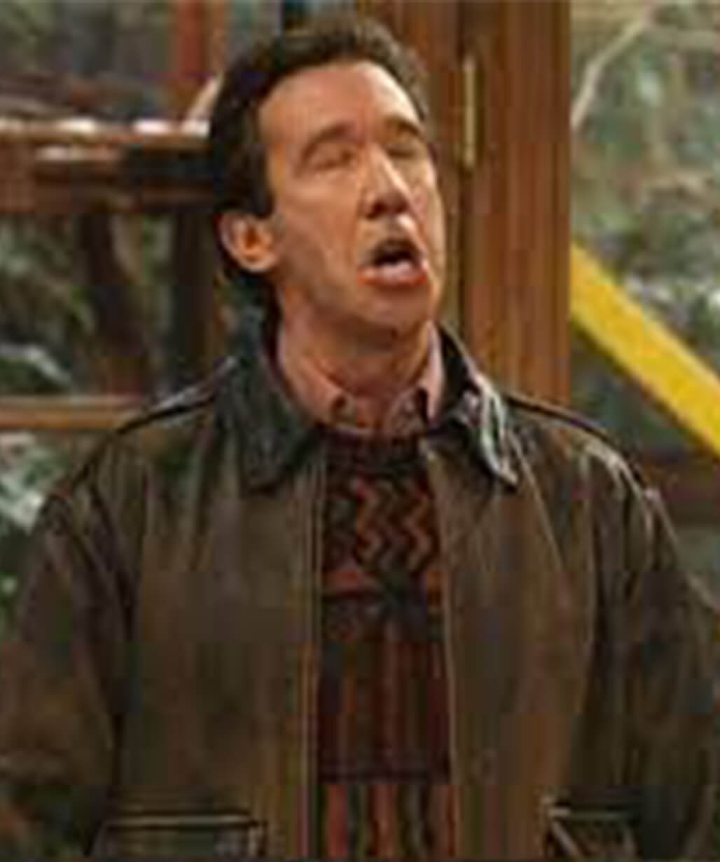 Tim Taylor Home Improvement Brown Leather Jacket