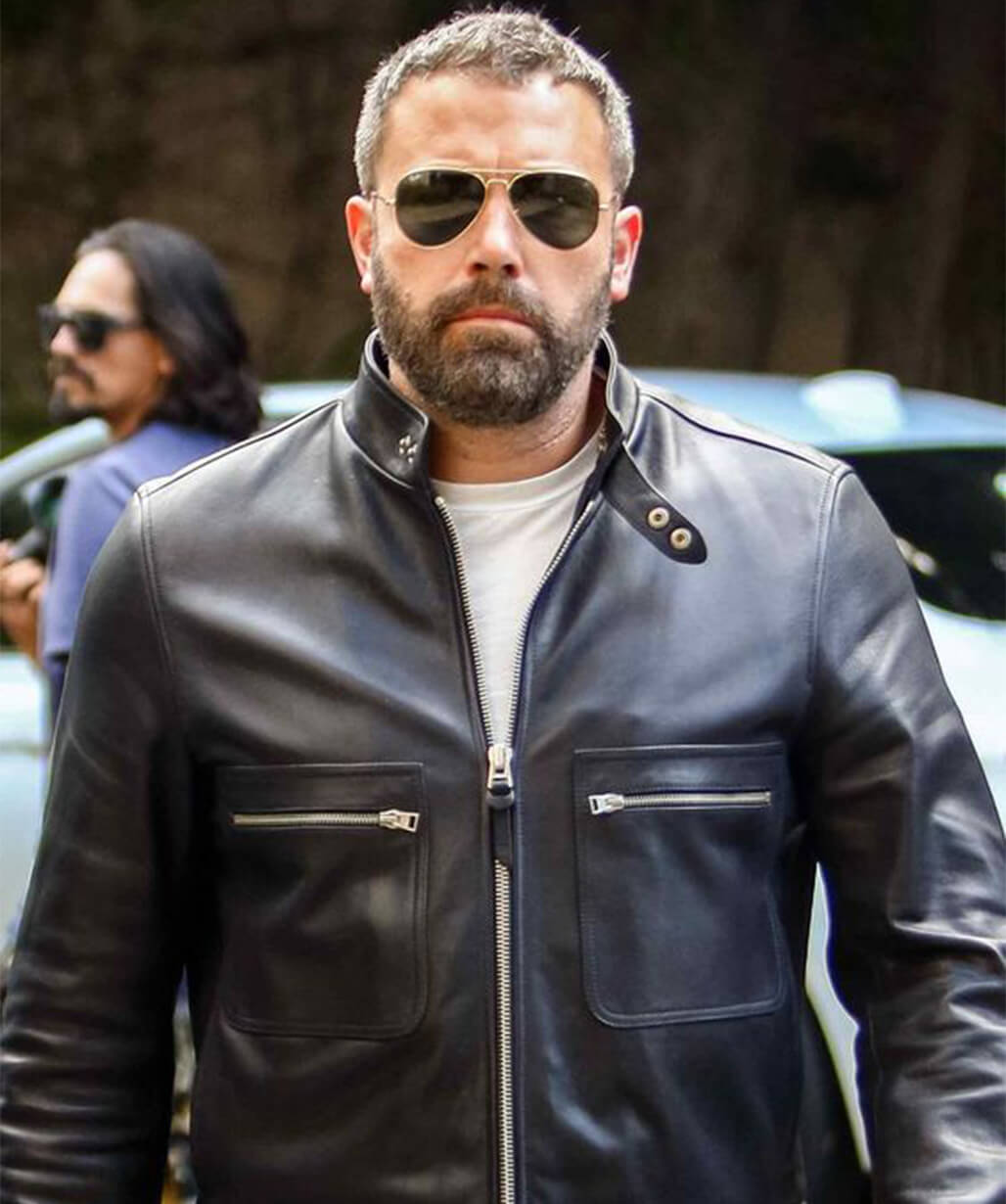 Ben Affleck Motorcycle Leather Jacket for Men