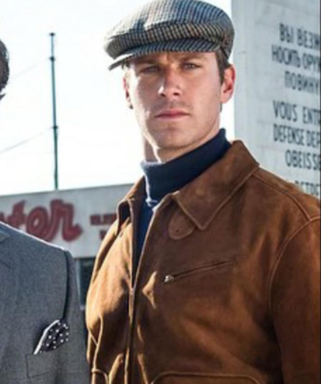 Armie Hammer The Man From Uncle Illya Jacket - USA Leather Factory