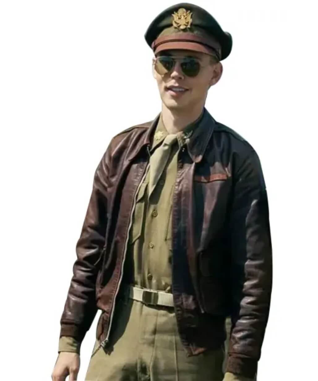 Master of The Air Austin Butler Leather Jacket - USA Leather Factory