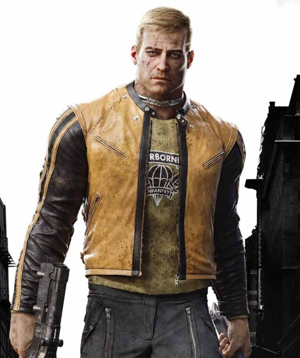 Wolfenstein New Colossus BJ Blazkowicz Jacket - USA Leather Factory