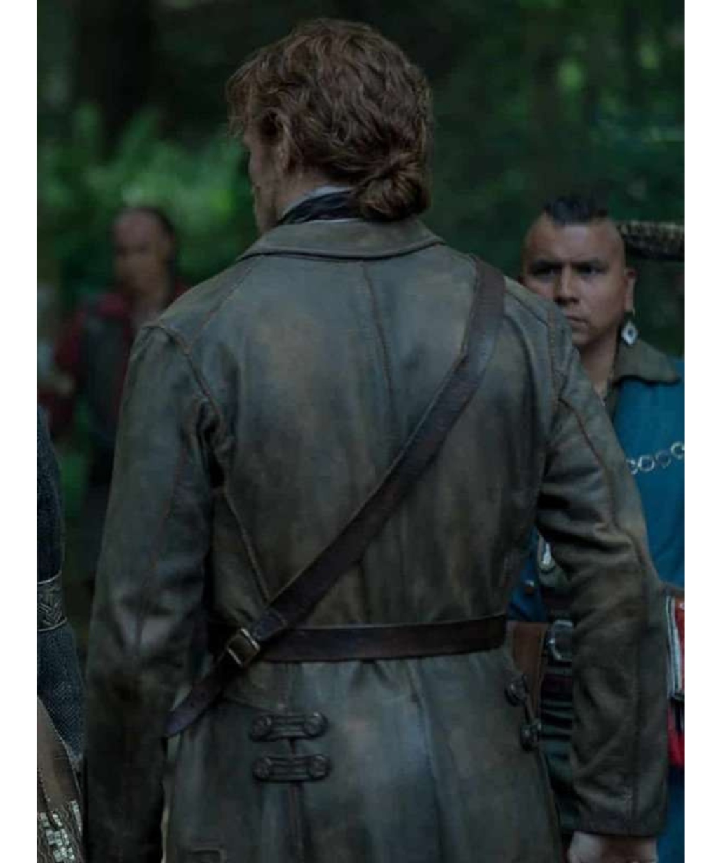 Outlander Jamie Fraser Leather Coat - USA Leather Factory
