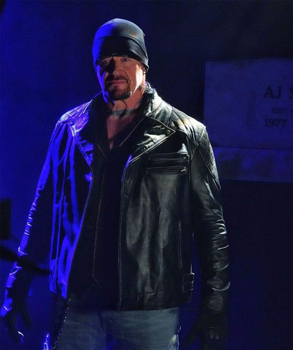 The Undertaker Black Motorcycle Leather Jacket