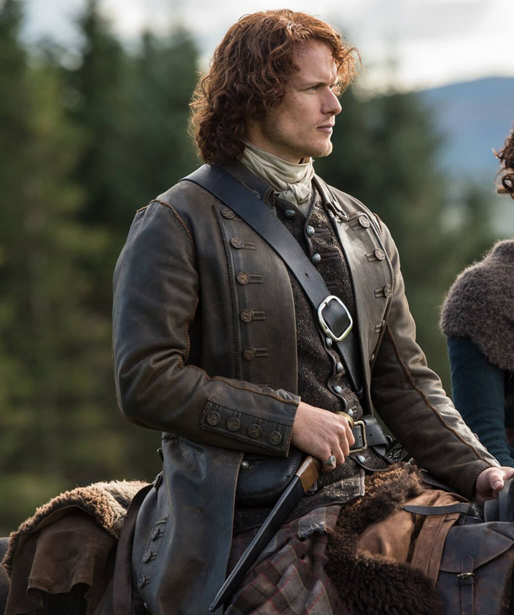 Outlander Jamie Fraser Leather Coat - USA Leather Factory