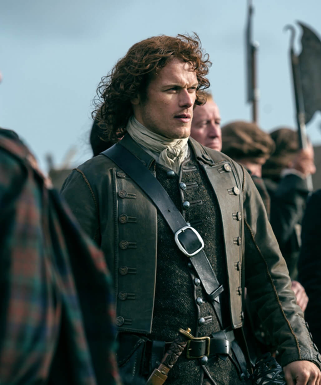 Outlander Jamie Fraser Leather Coat - USA Leather Factory