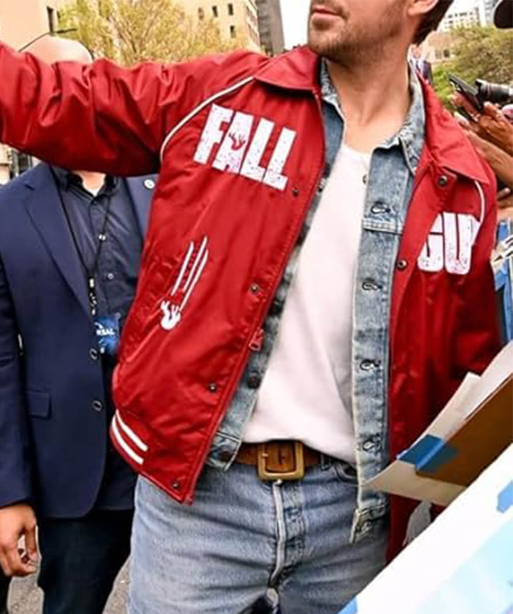 Ryan Gosling Fall Guy Red Jacket - USA Leather Factory