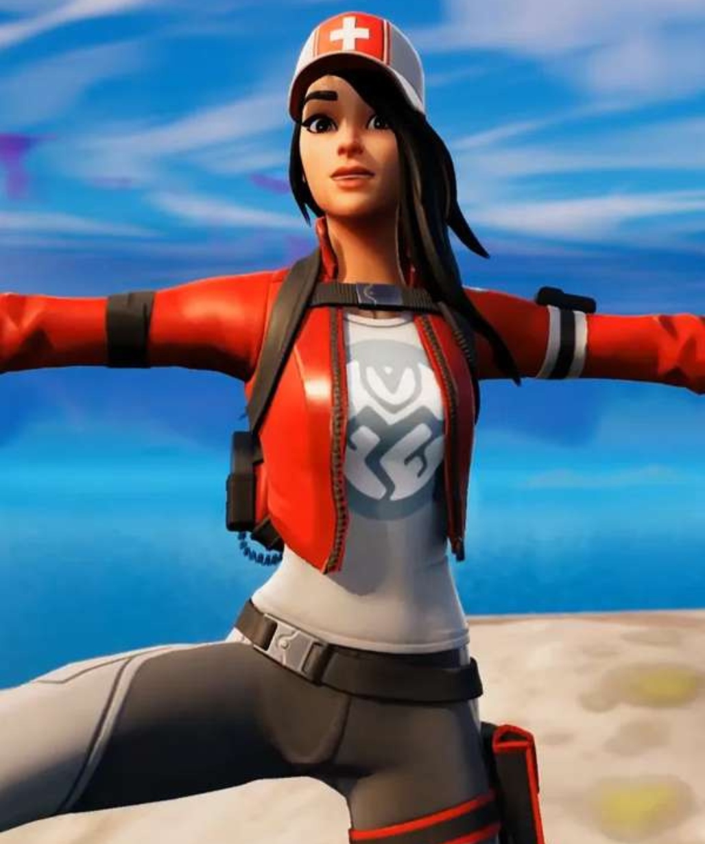 Fortnite Chapter 2 Remedy Red Jacket - USA Leather Factory