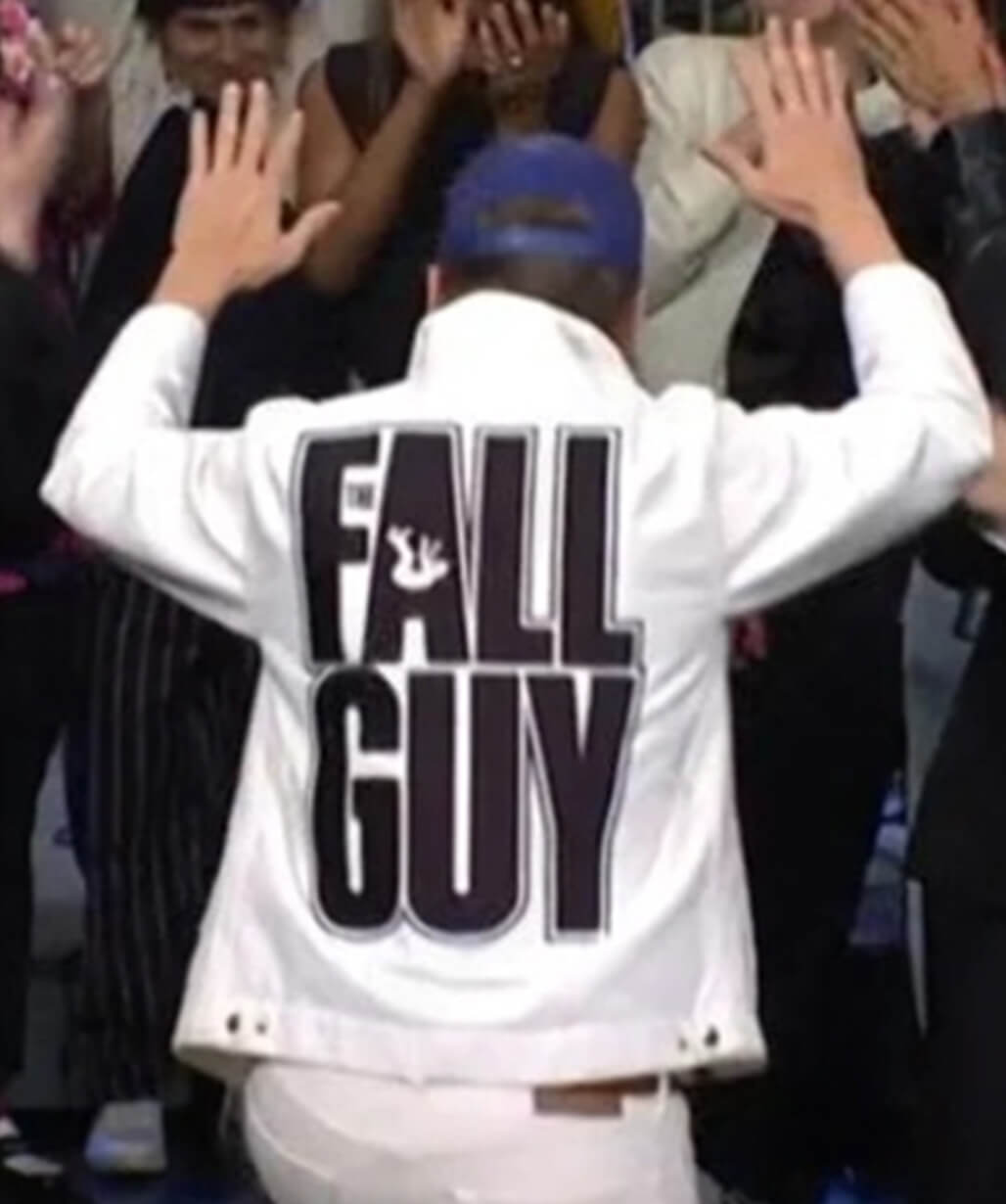 SNL Fall Guy Ryan Gosling White Jacket - USA Leather Factory