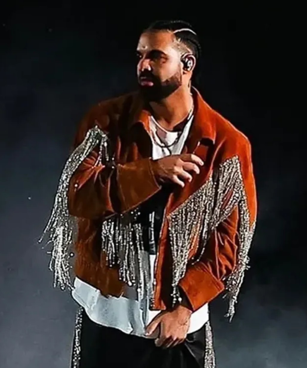 Houston Rodeo Drake Brown Fringe Jacket - USA Leather Factory