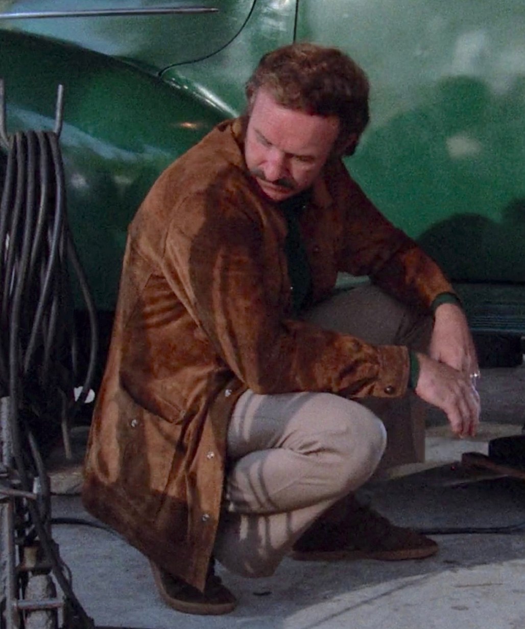 Night Moves Gene Hackman Suede Leather Jacket - USA Leather Factory