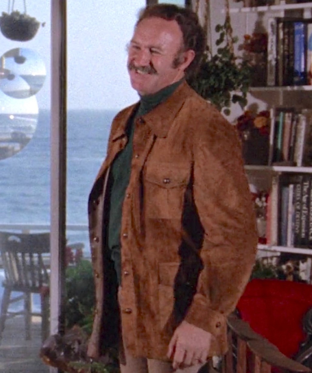 Night Moves Gene Hackman Suede Leather Jacket - USA Leather Factory
