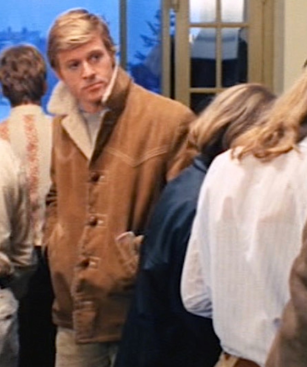 Chappellet Downhill Racer Robert Redford Shearling Leather Jacket - USA ...