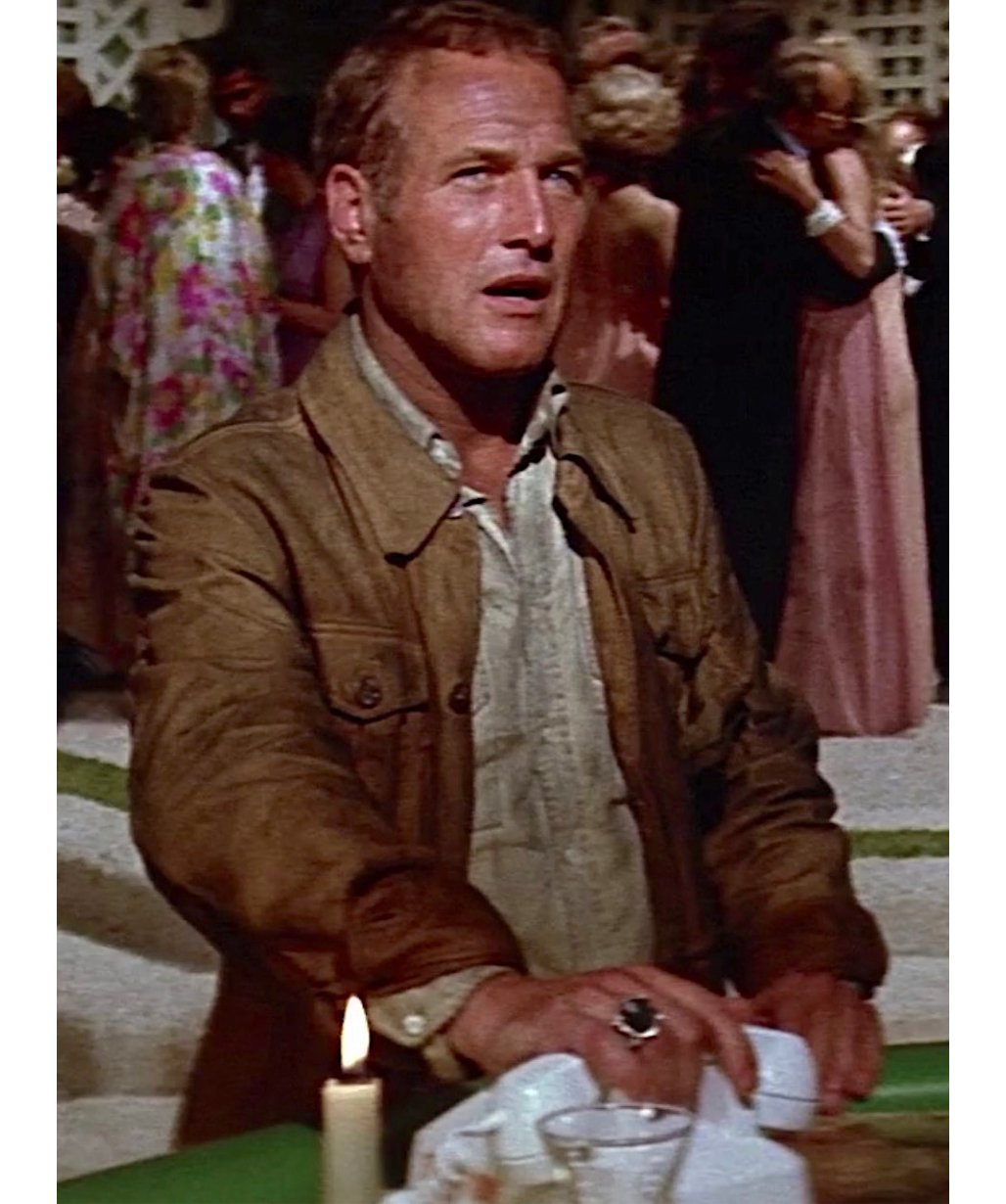 Doug Roberts The Towering Inferno Paul Newman Leather Coat - USA ...