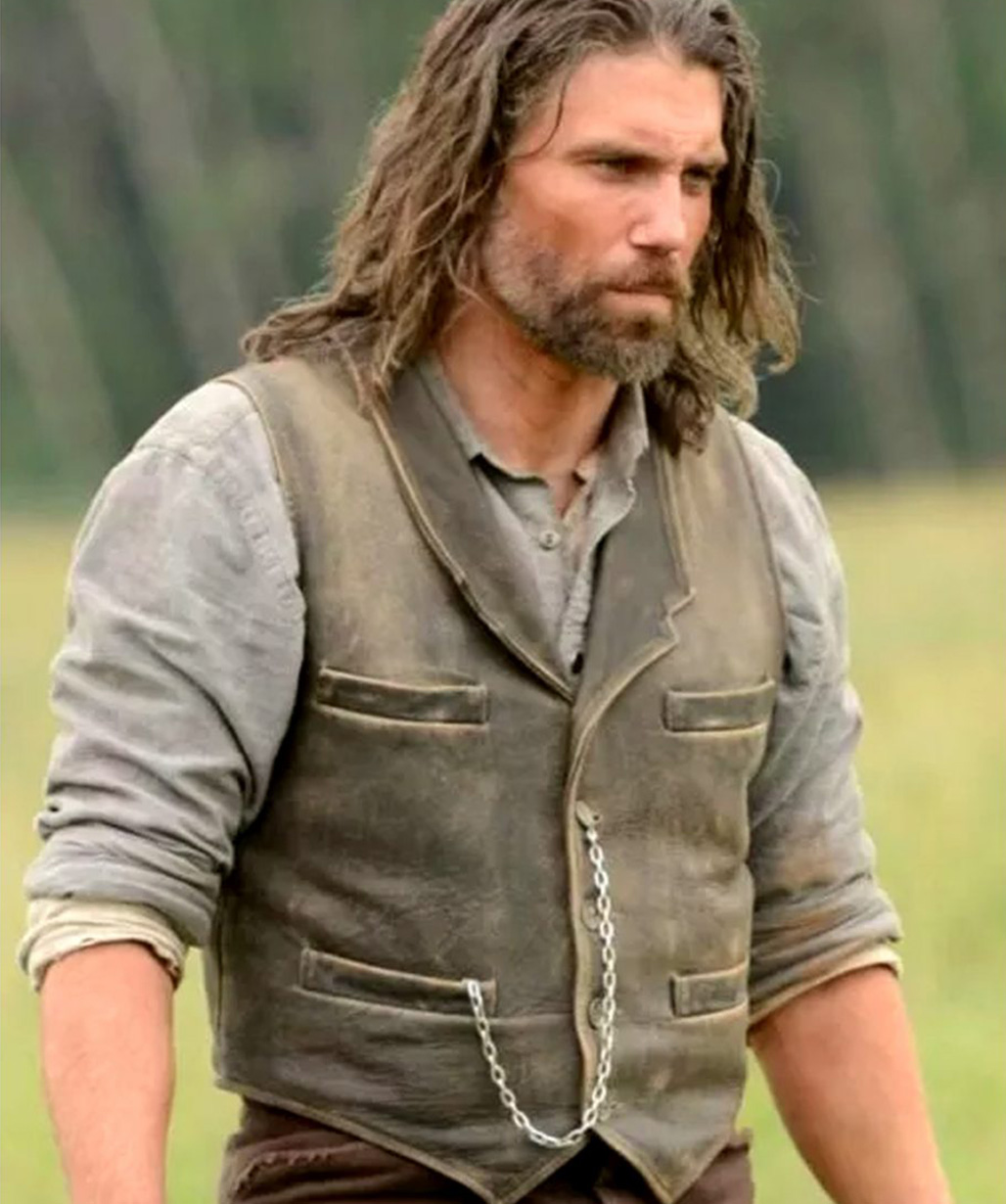 Hell on Wheels Cullen Bohannon Distressed Leather Vest