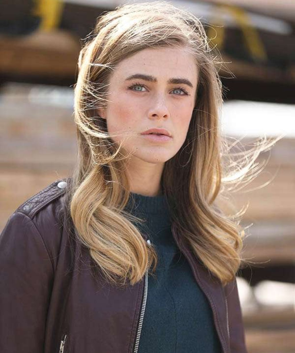 Manifest Michaela Stone Maroon Leather Jacket - USA Leather Factory