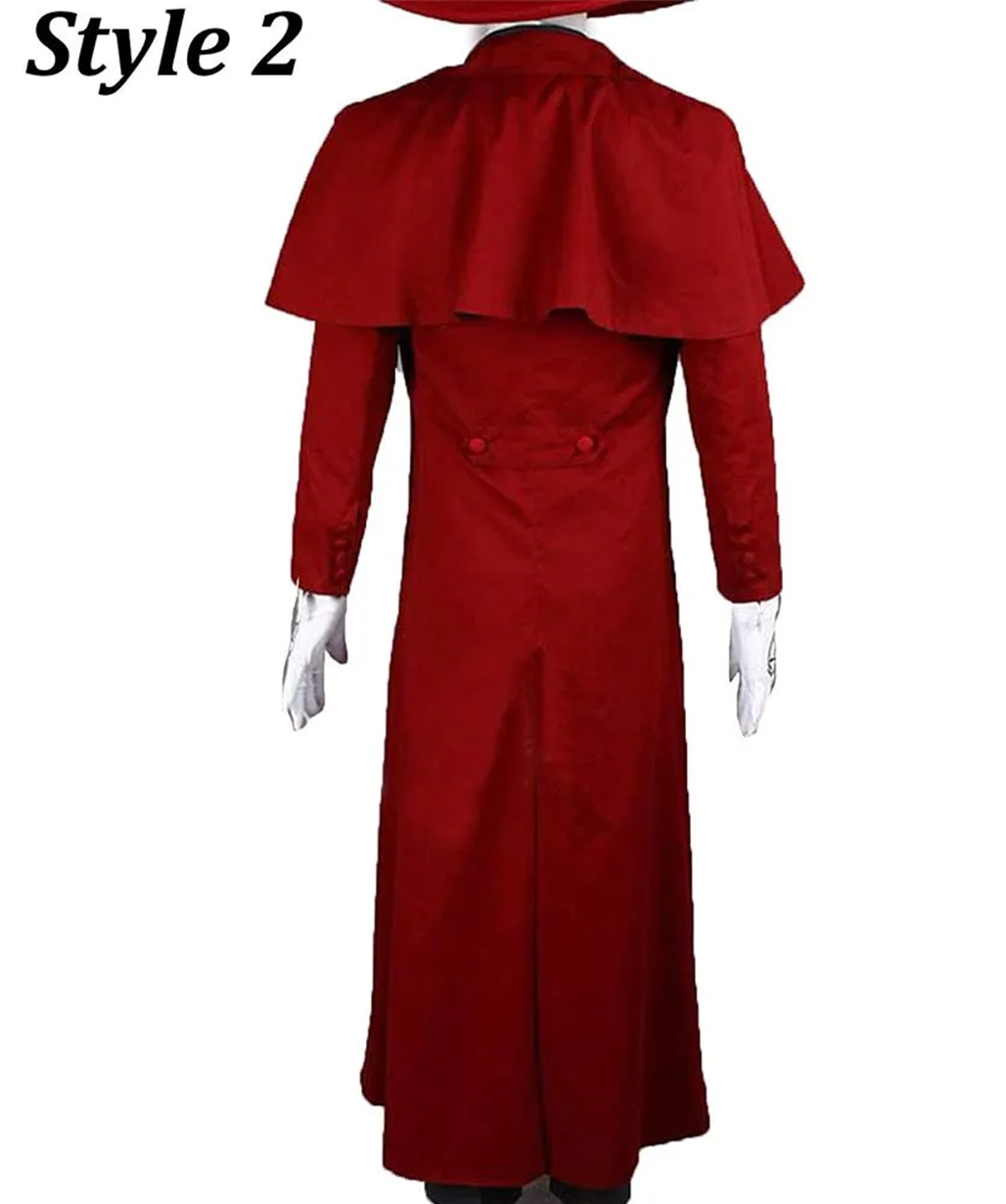 Alucard Hellsing Red Wool Coat - USA Leather Factory