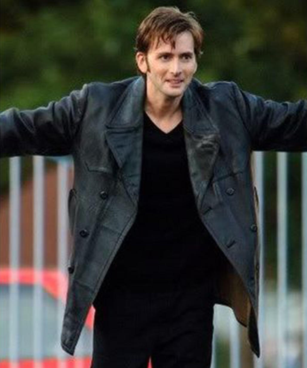 David Tennant Doctor Who Leather Coat - USA Leather Factory