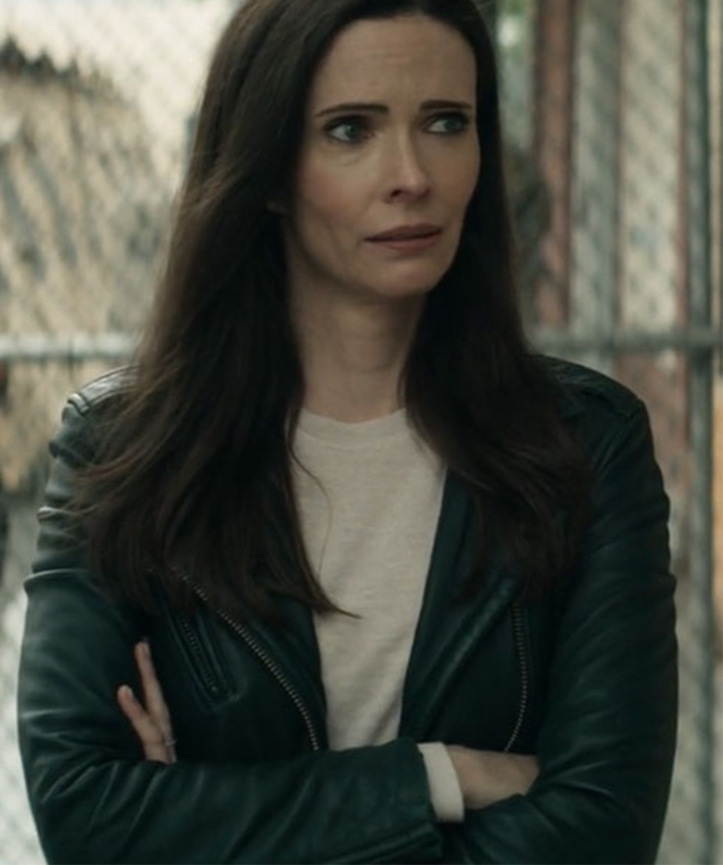 Elizabeth Tulloch Superman & Lois Black Leather Jacket