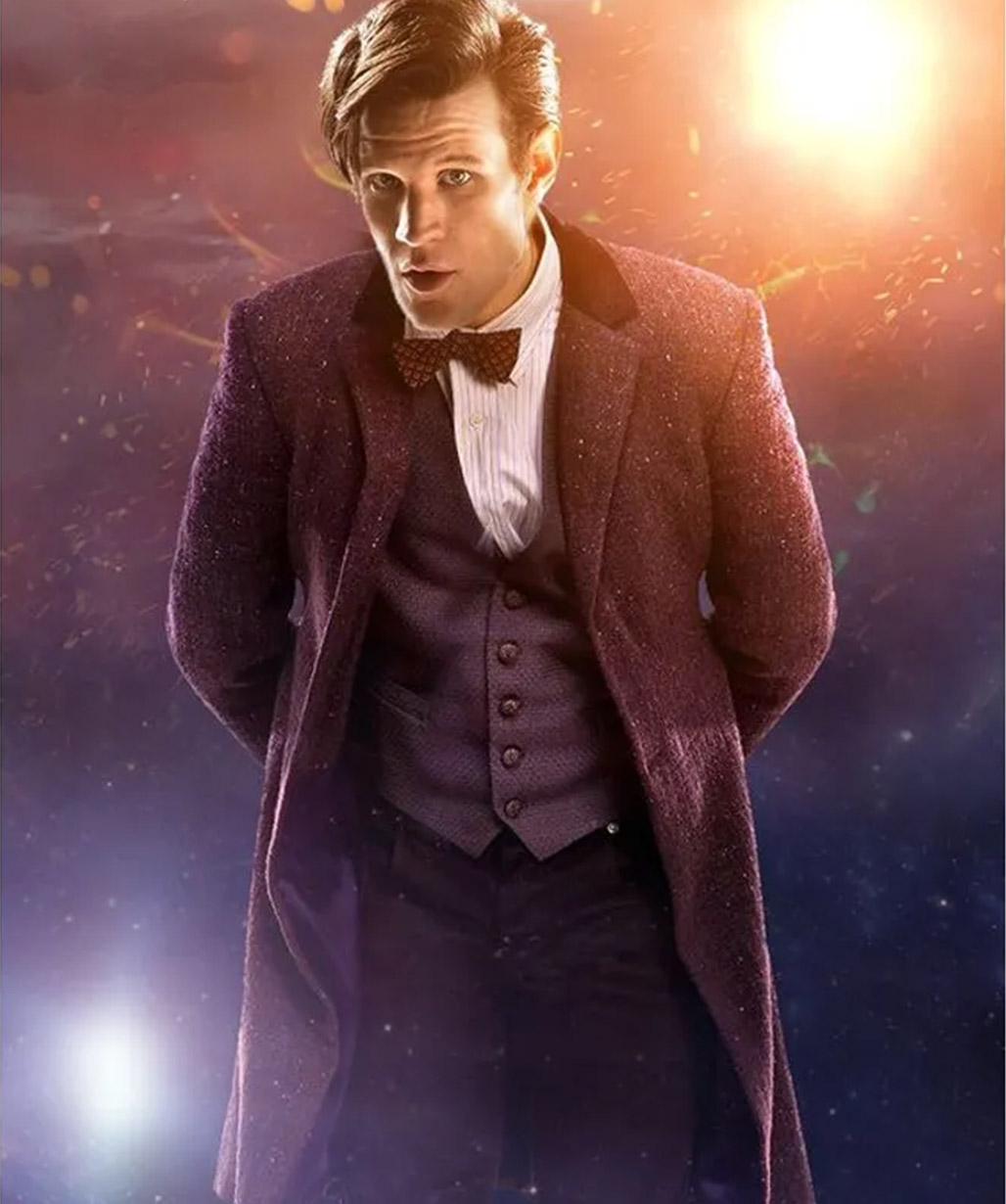 Matt Smith 11th Doctor Purple Coat - USA Leather Factory