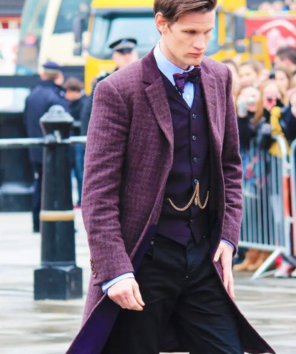 Matt Smith 11th Doctor Purple Coat - USA Leather Factory