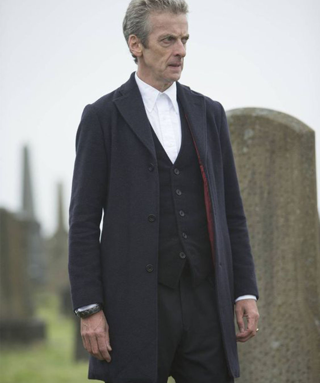 Peter Capaldi Twelfth Doctor Who Blue Wool Coat