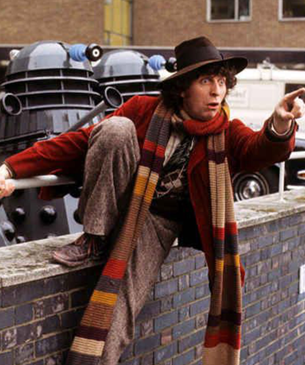 Tom Baker Fourth Doctor Who Red Wool Coat