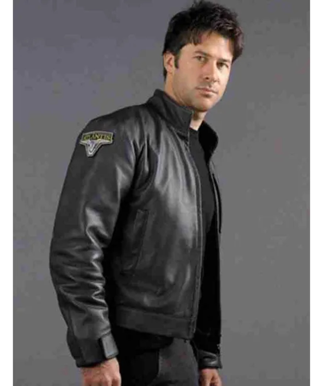 Joe Flanigan Stargate Atlantis John Sheppard Leather Jacket - USA Leather Factory