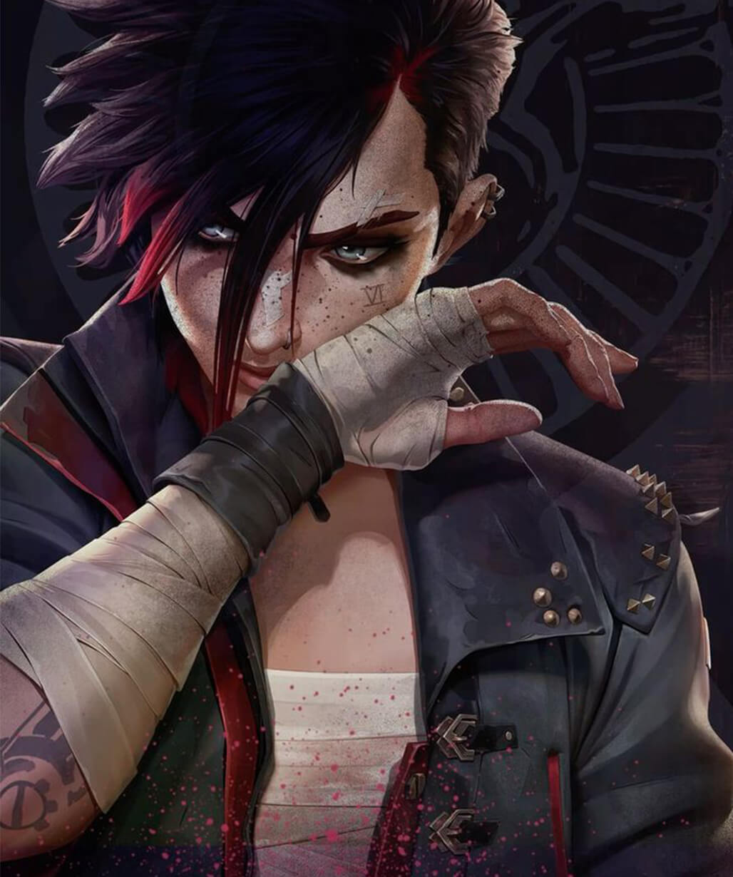 Arcane S2 Pit Fighter Vi Cosplay Leather Jacket - USA Leather Factory