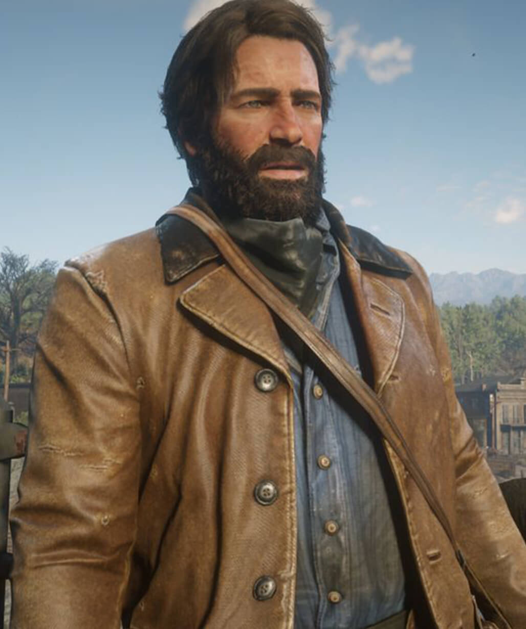Arthur Morgan Red Dead Redemption 2 Brown Leather Jacket