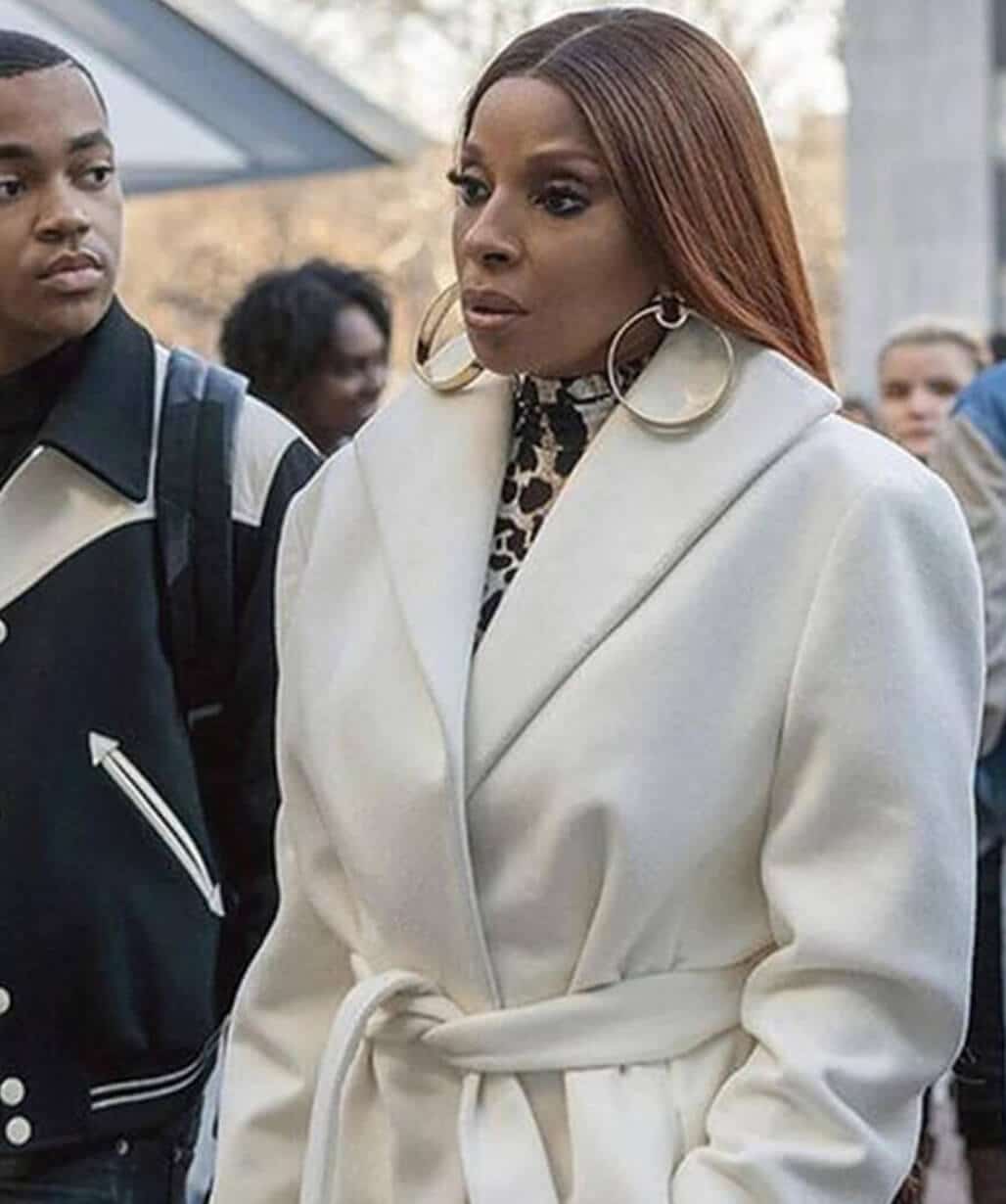 Monet Power Book II Ghost White Coat - USA Leather Factory