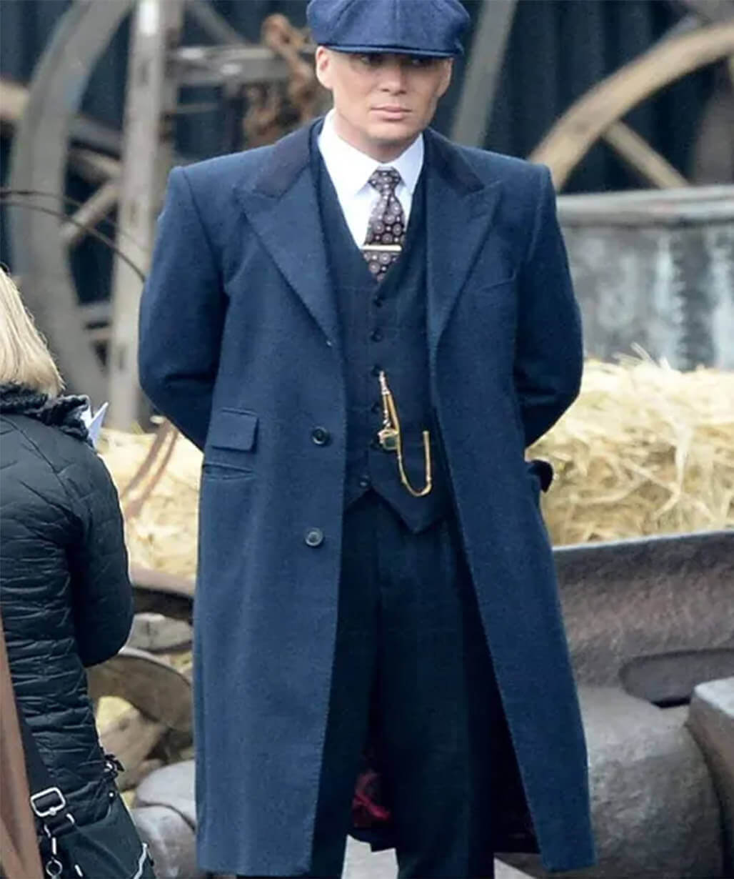 Peaky Blinders Thomas Shelby Blue Wool Coat