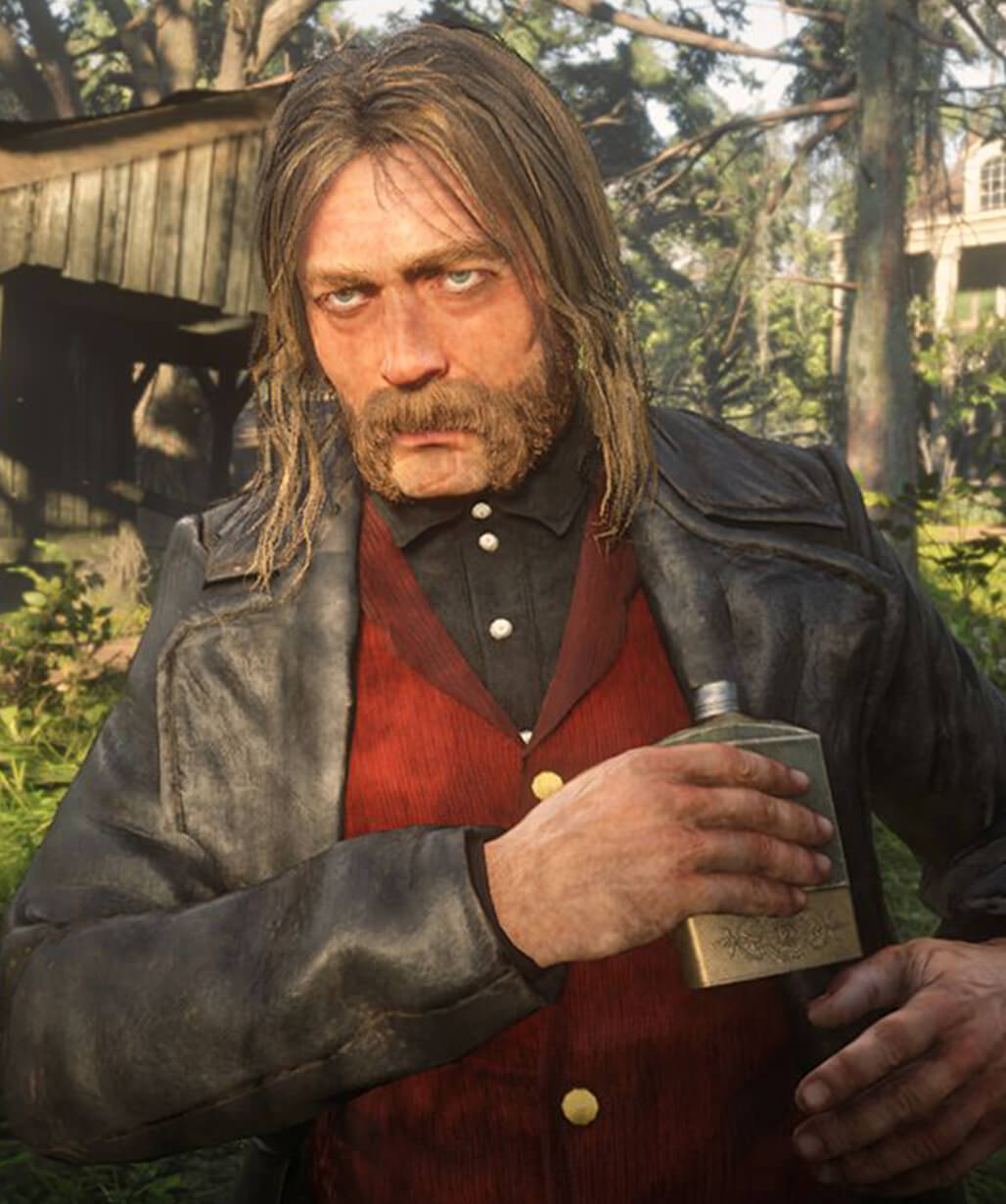 Red Dead Redemption Micah Bell Black Leather Coat