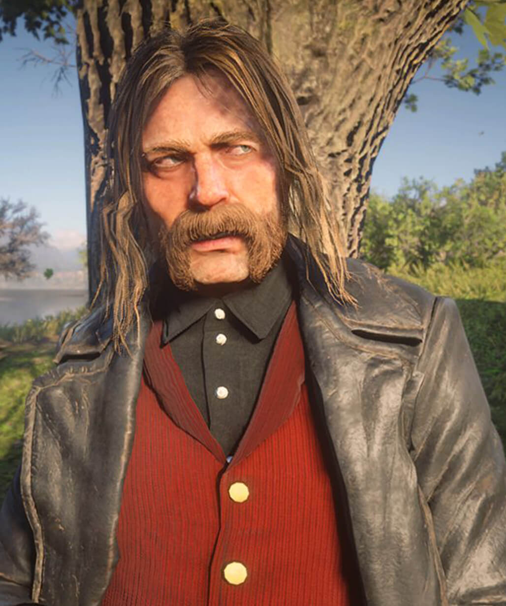 Red Dead Redemption Micah Bell Black Leather Coat