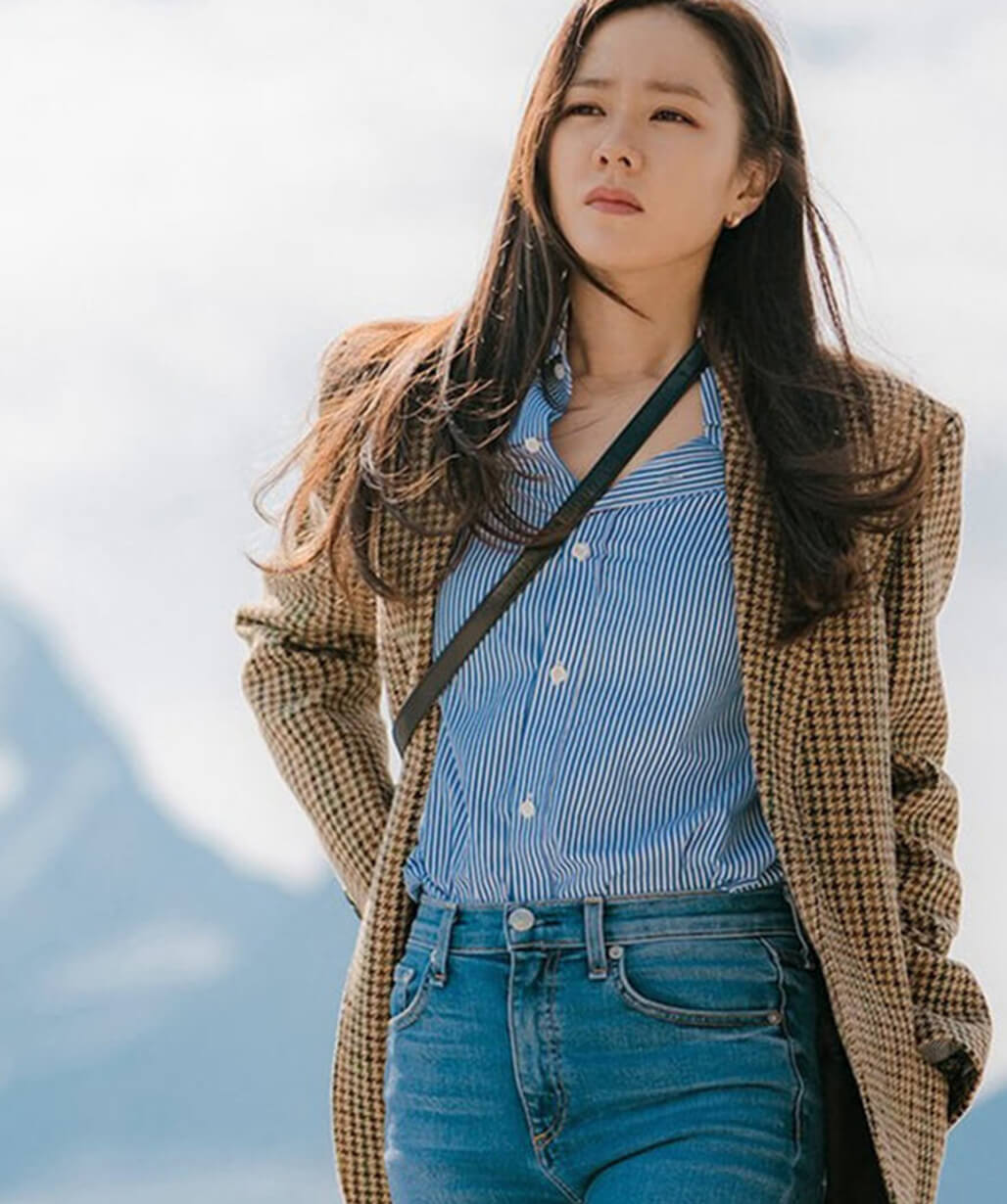 Yoon Se-ri Crash Landing on You Brown Wool Coat