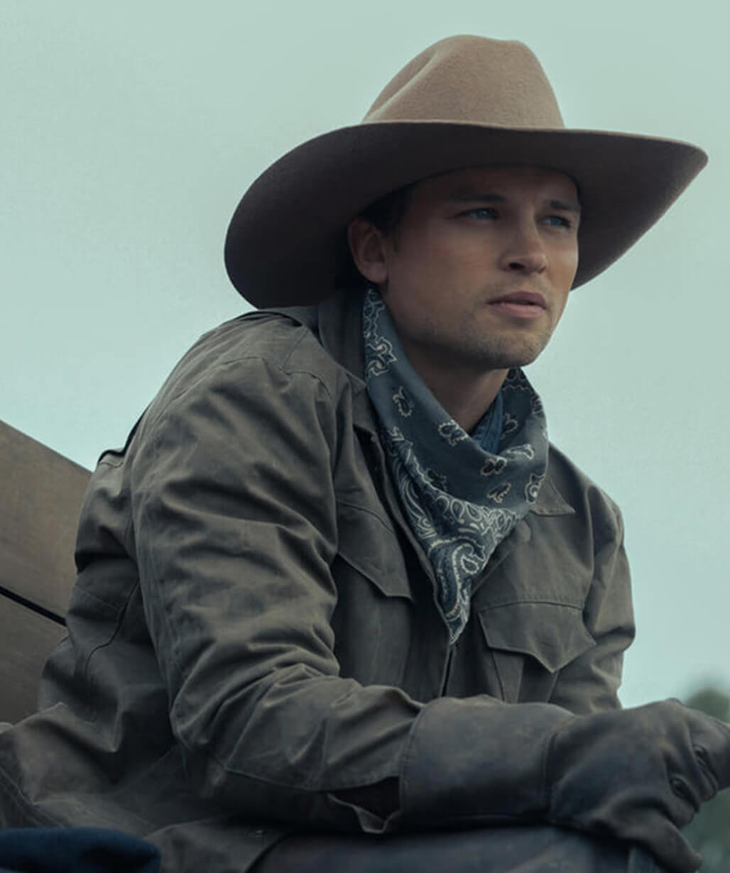 1923 Jack Dutton Grey Cotton Jacket - USA Leather Factory