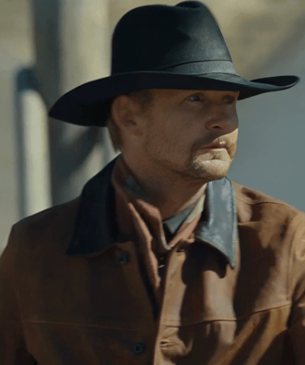 Brian Geraghty 1923 Zane Davis Brown Leather Jacket - USA Leather Factory