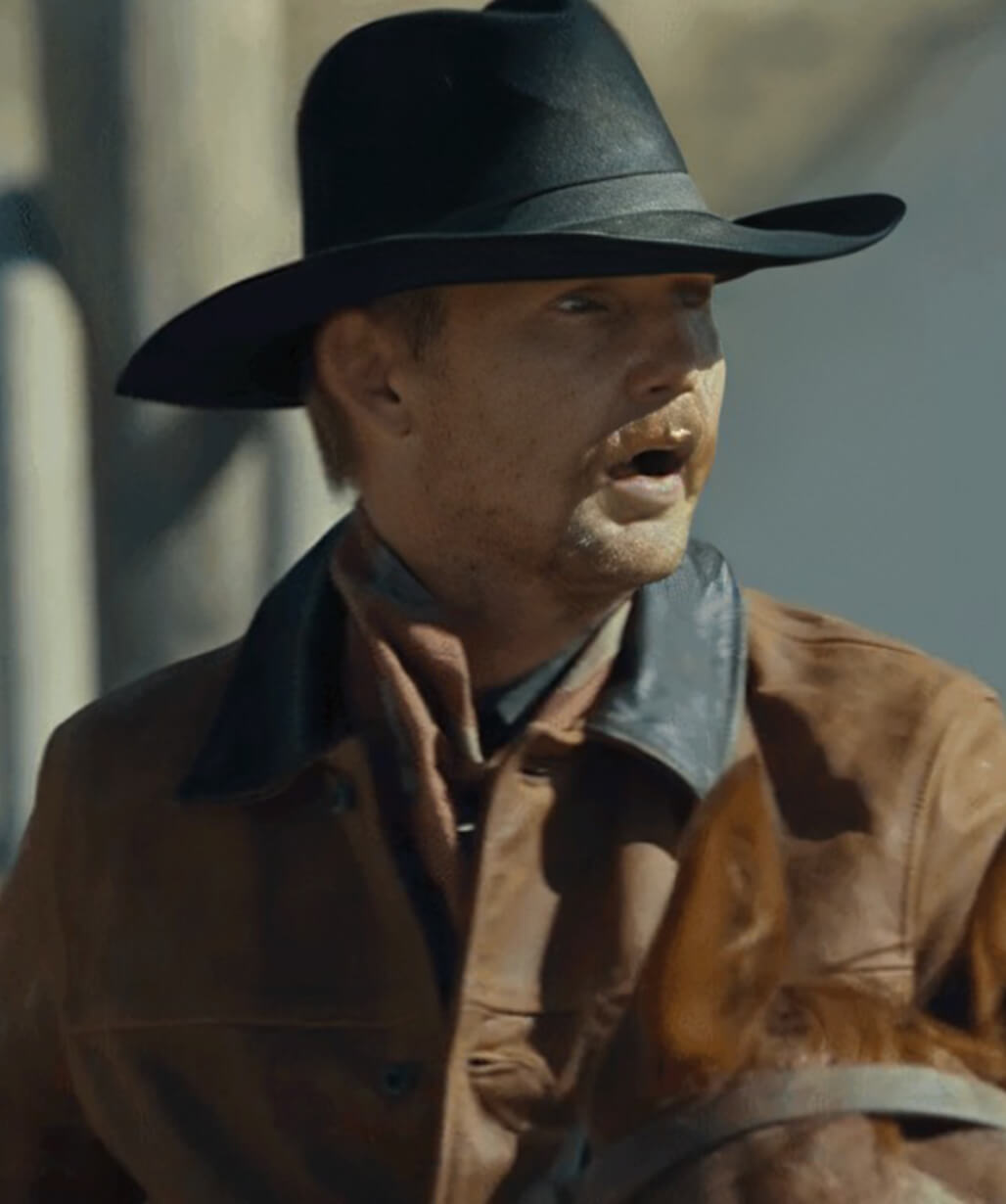 Brian Geraghty 1923 Zane Davis Brown Leather Jacket - USA Leather Factory