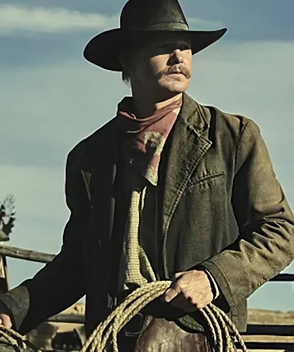 Brian Geraghty 1923 Zane Davis Brown Jacket - USA Leather Factory