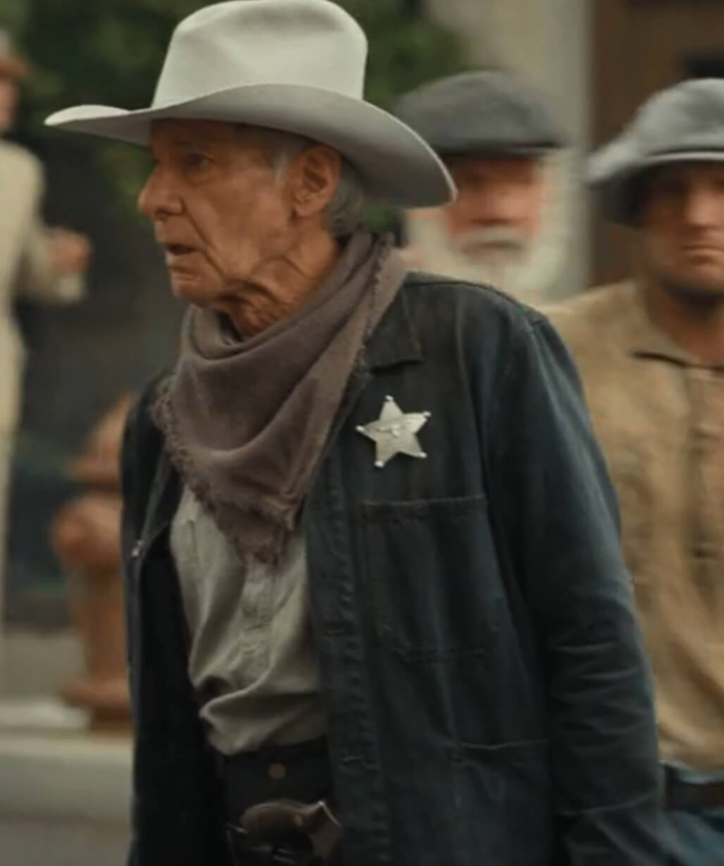 Harrison Ford 1923 Jacob Dutton Black Cotton Jacket