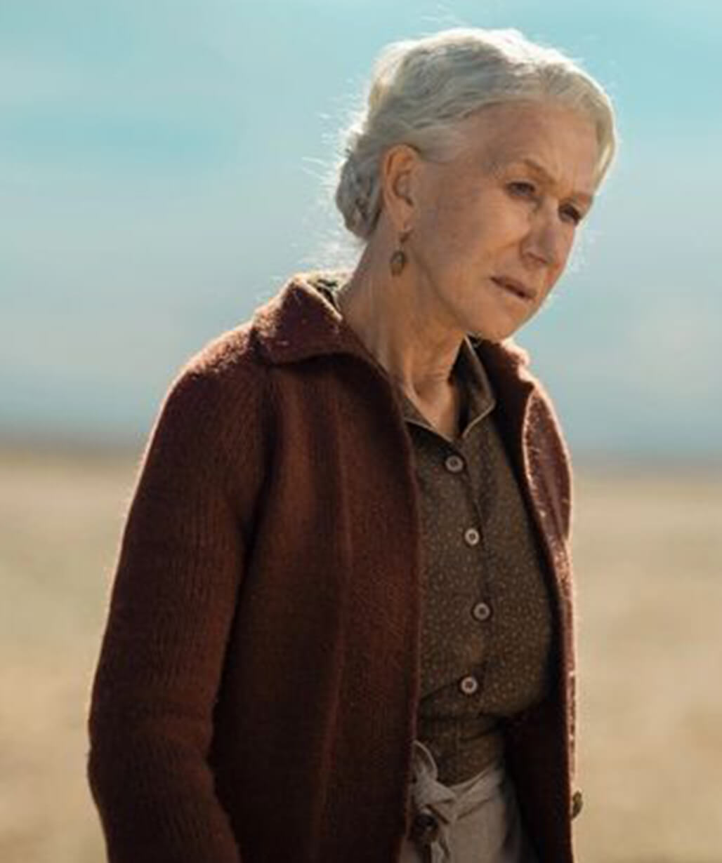 Helen Mirren 1923 Cara Dutton Brown Wool Coat - USA Leather Factory