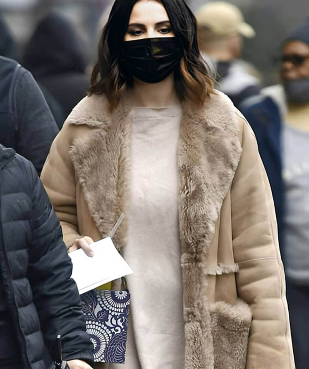 Only Murders in the Building Mabel Mora Suede Leather Coat - USA ...