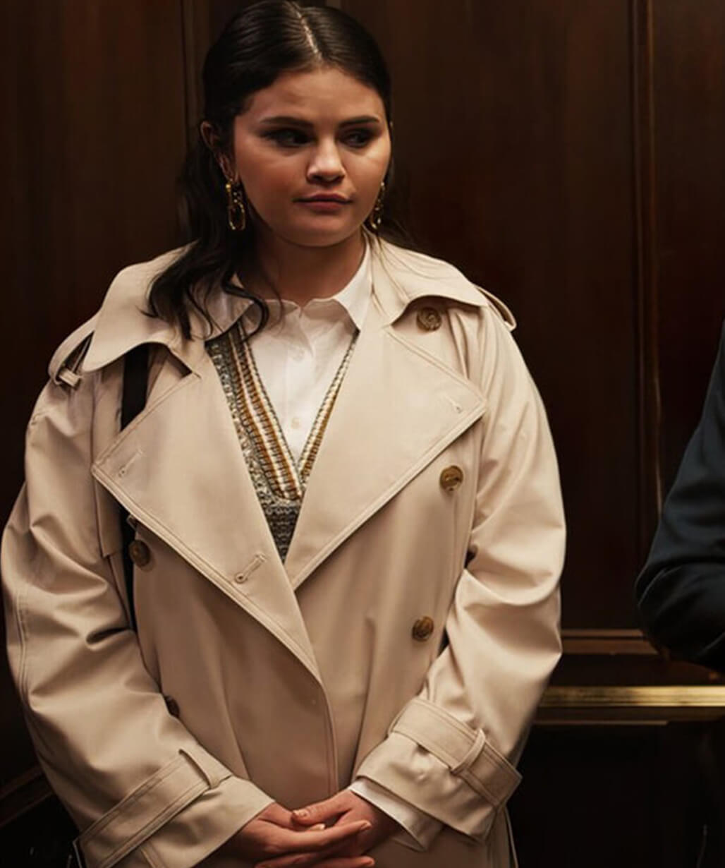 Selena Gomez Only Murders in the Building Mabel Mora Off-White Coat ...