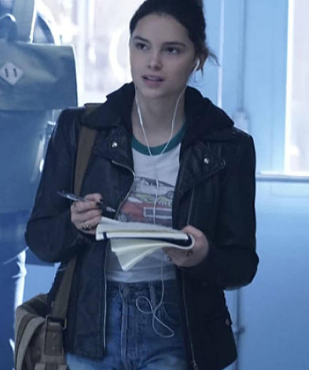 Superman & Lois Sarah Cushing Black Biker Leather Jacket