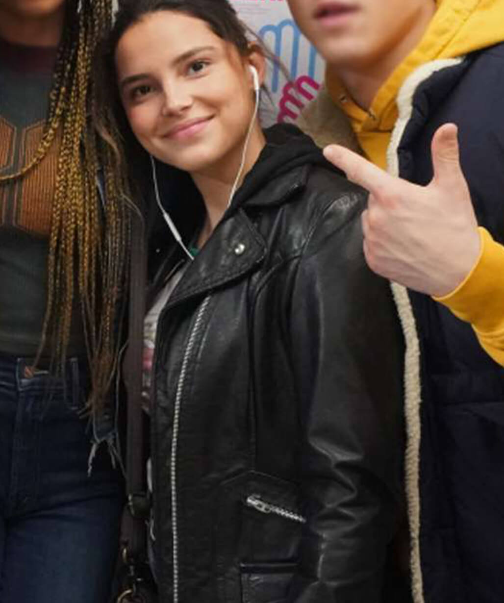 Superman & Lois Sarah Cushing Black Biker Leather Jacket