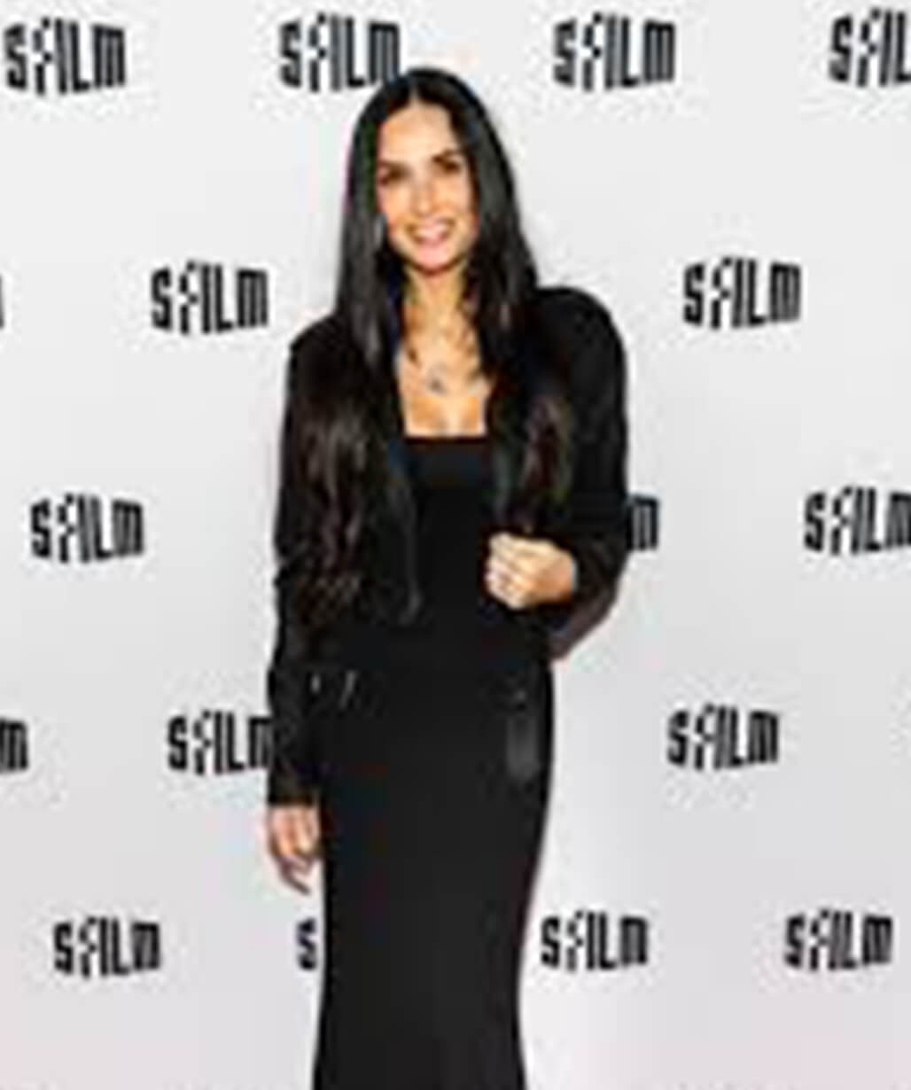 Demi Moore Moto Black Biker Leather Jacket