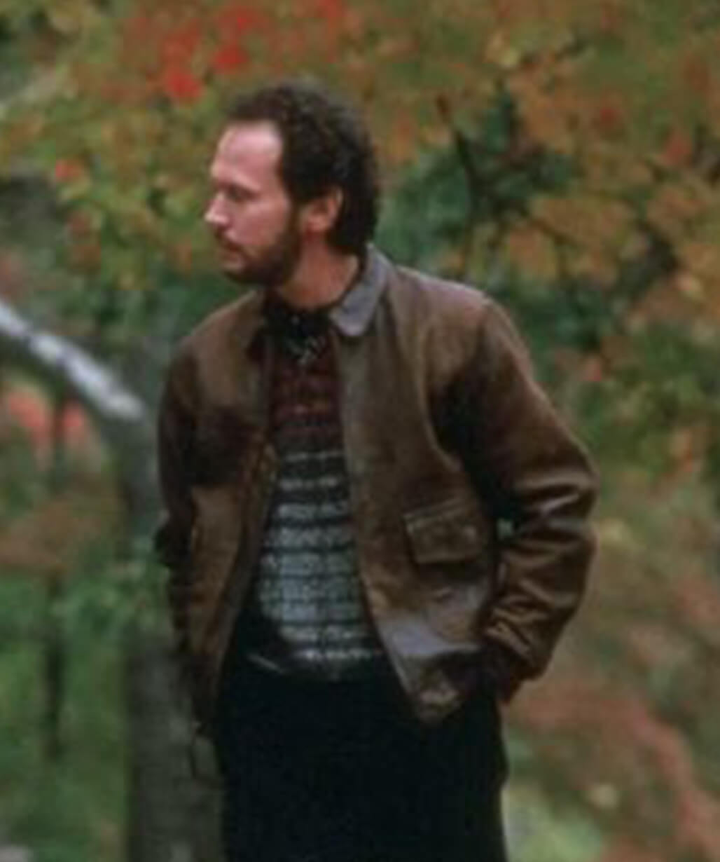 Harry Burns When Harry Met Sally Brown Leather Jacket
