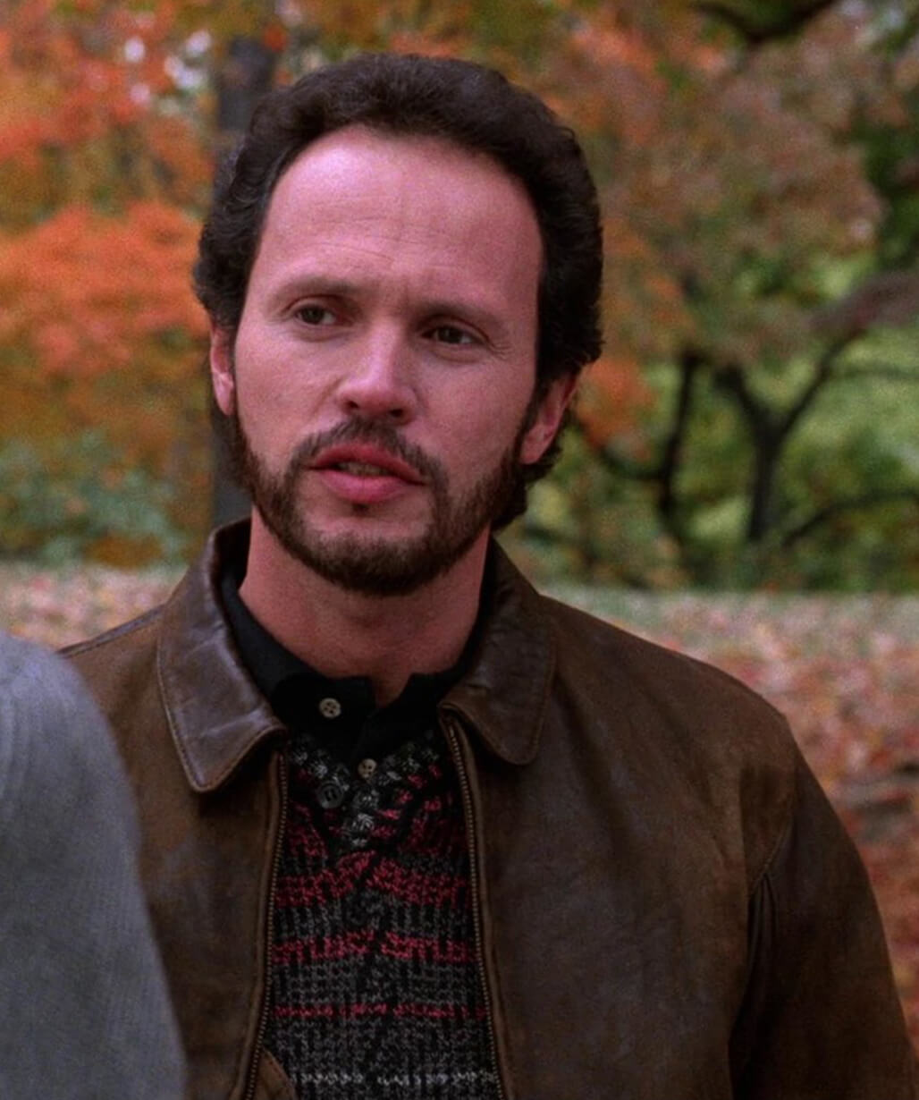 Harry Burns When Harry Met Sally Brown Leather Jacket