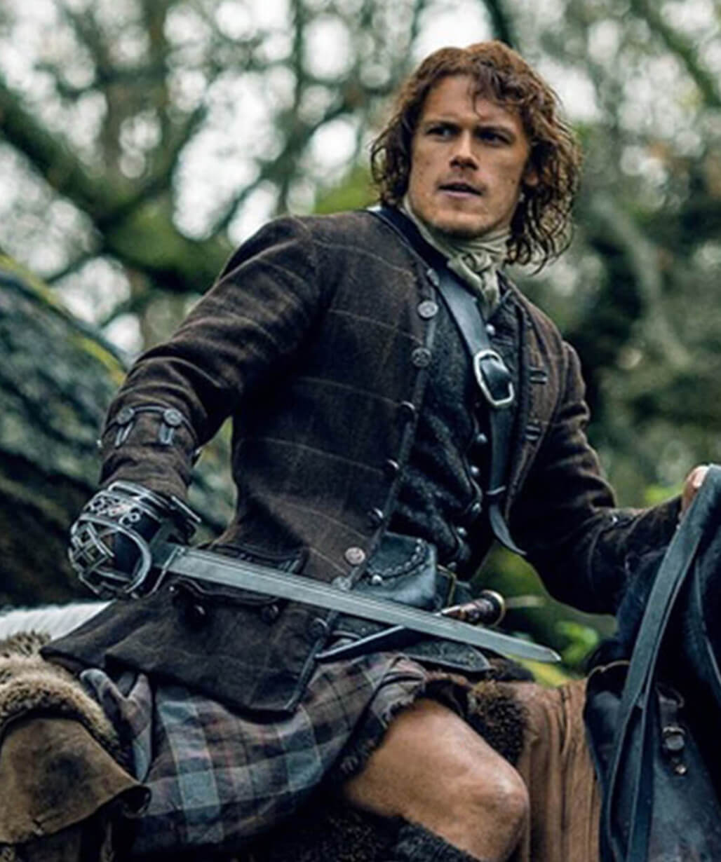 Jamie Fraser Outlander S02 Brown Wool Coat - USA Leather Factory